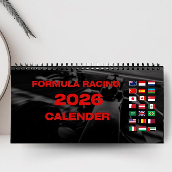 F1 Desk Calendar 2026 - Etsy UK