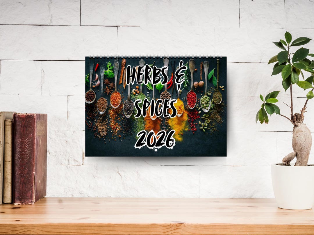2026 Herbs & Spices Wall Calendar: Vibrant Culinary Photos (US and CA ...