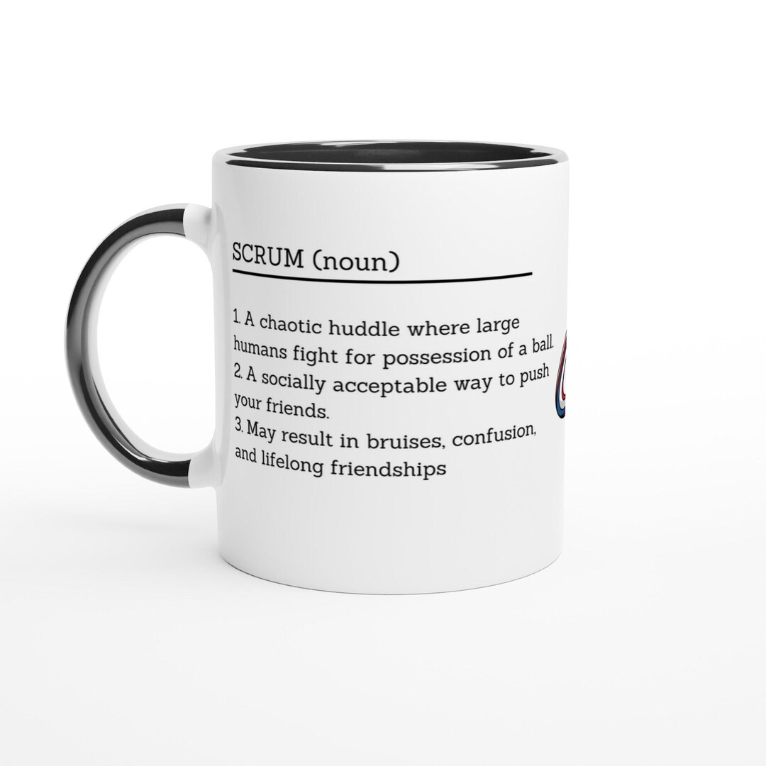 Funny Rugby Mug - Scrum Definition - Ceramic 11oz Gift for Rugby Lovers ...