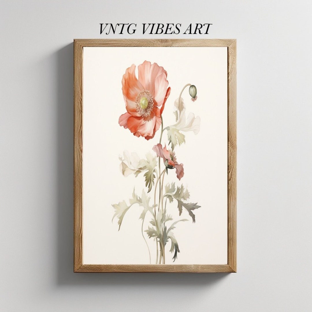 Birth Month Flower Print Mothers Day Gift August Birthday Wall Art ...