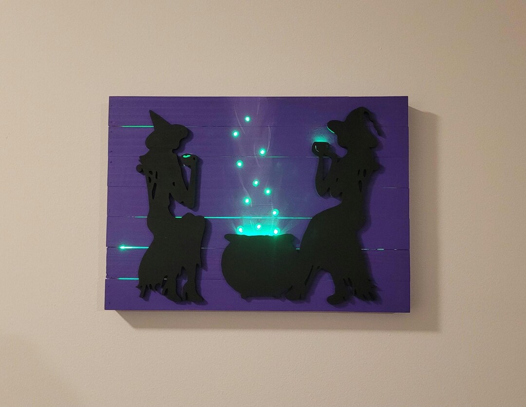 Witches Brew Lighted Wall Sign - Etsy
