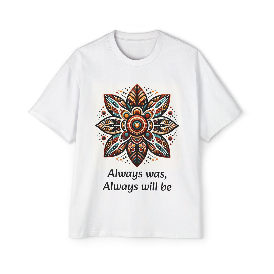 Aboriginal Men's Heavy Oversized Tee, Indigenous Pride T-shirt ...