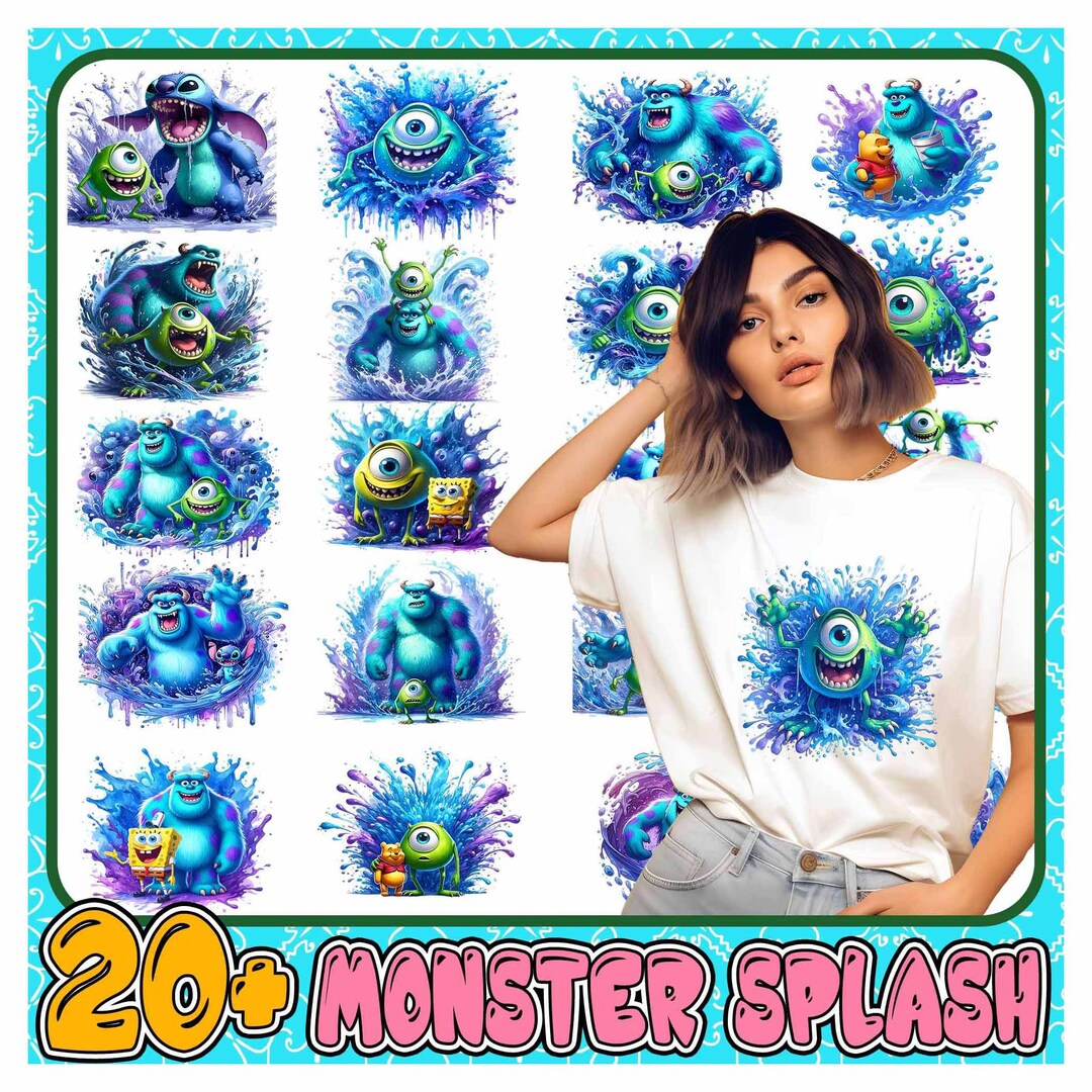 Monsters Bundle, Monsters Inc PNG Sully Mike Monsters, Printable Decor ...