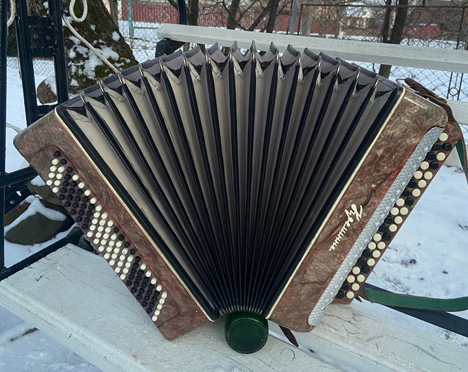 Bayan Kreminne. Vintage Bayan. Ukrainian Bayan. Button Accordion ...