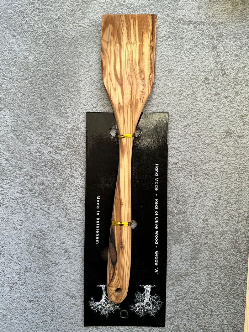 Handmade Olive Wood Spatula. Made in Bethlehem, Palestine. - Etsy