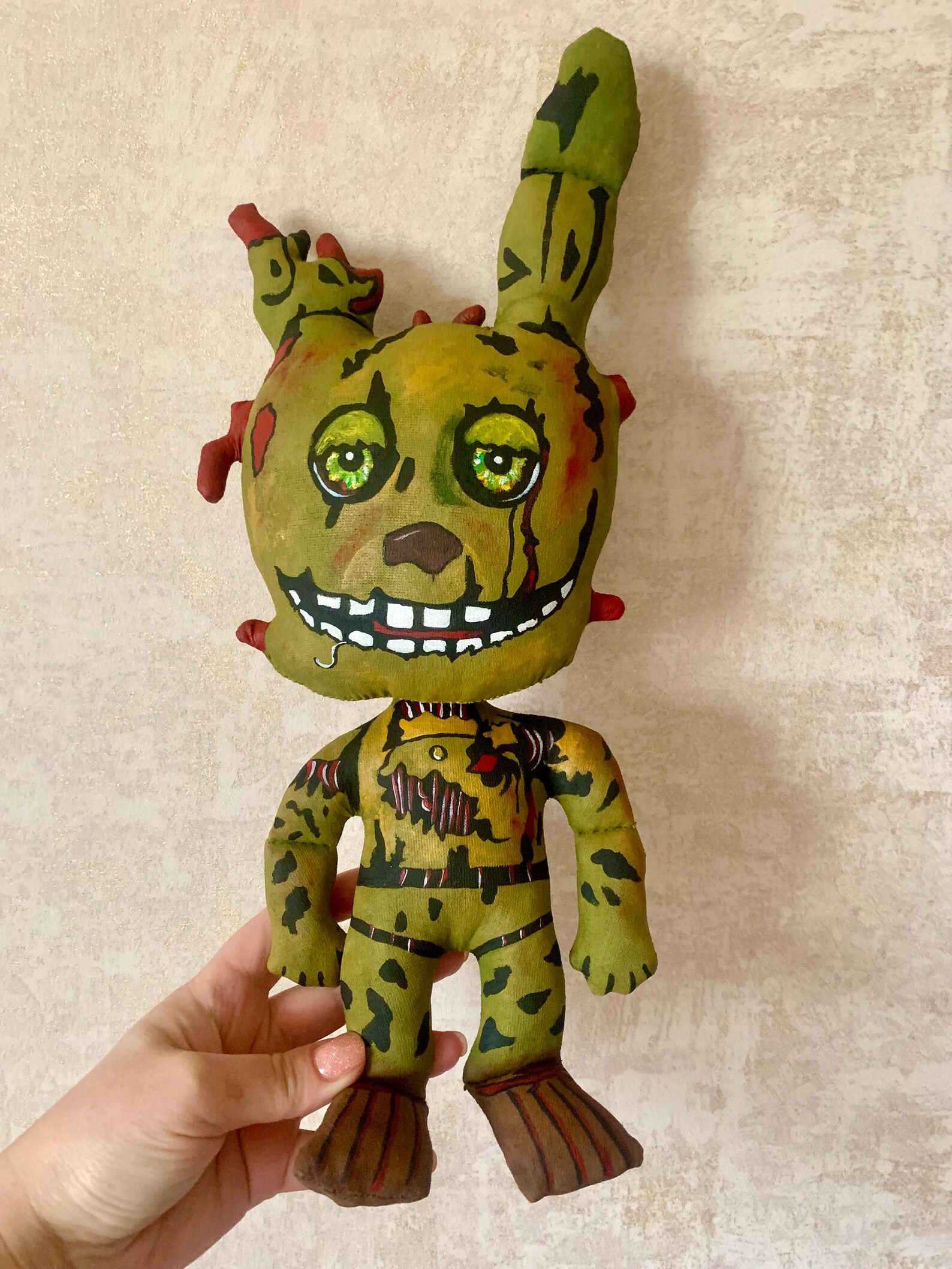 Springtrap (40 Cm) Springtrap Toy Painted Toy Springtrap Hand Made Toy ...
