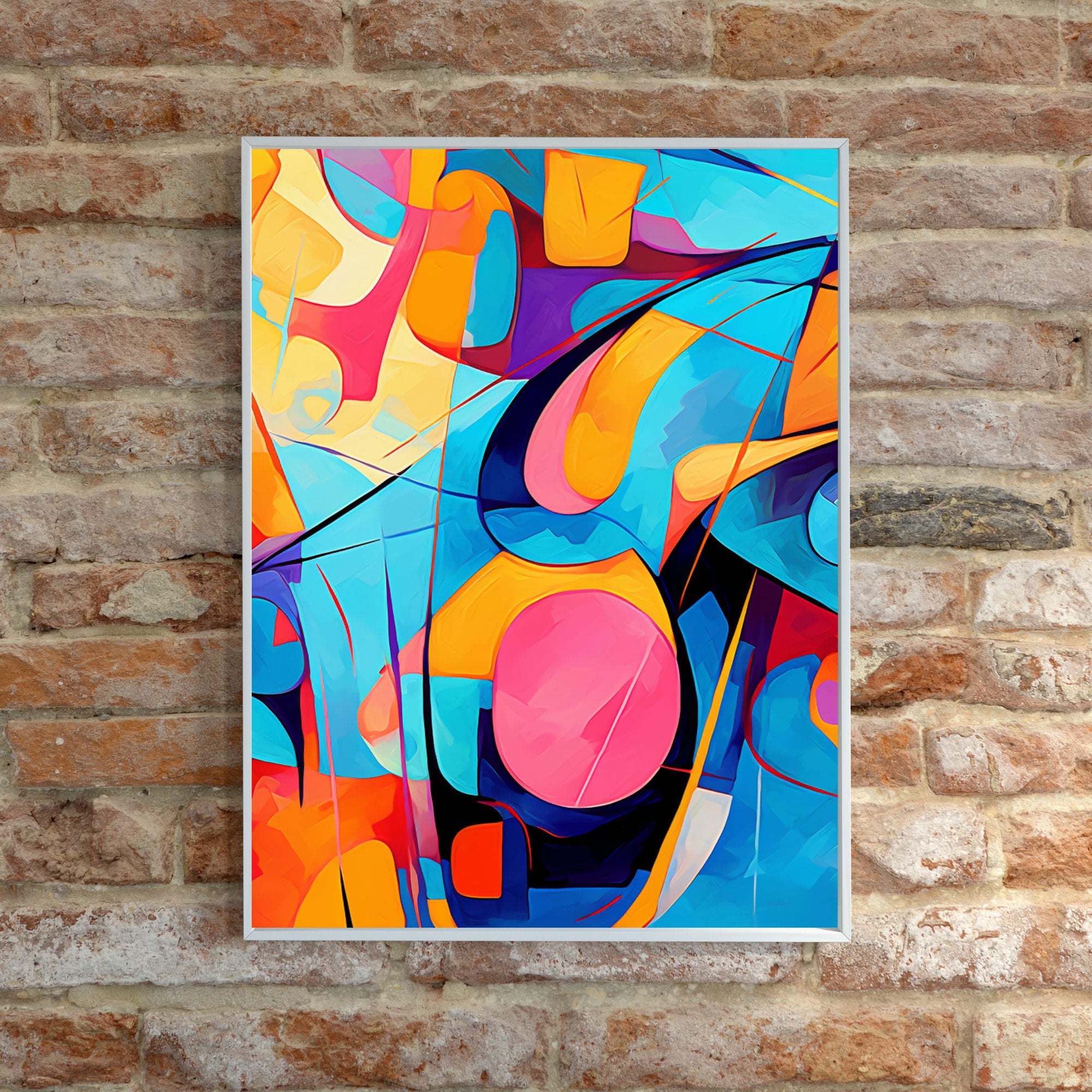 Chromatic Symphony Downloadable Abstract Print Modern Home Décor ...