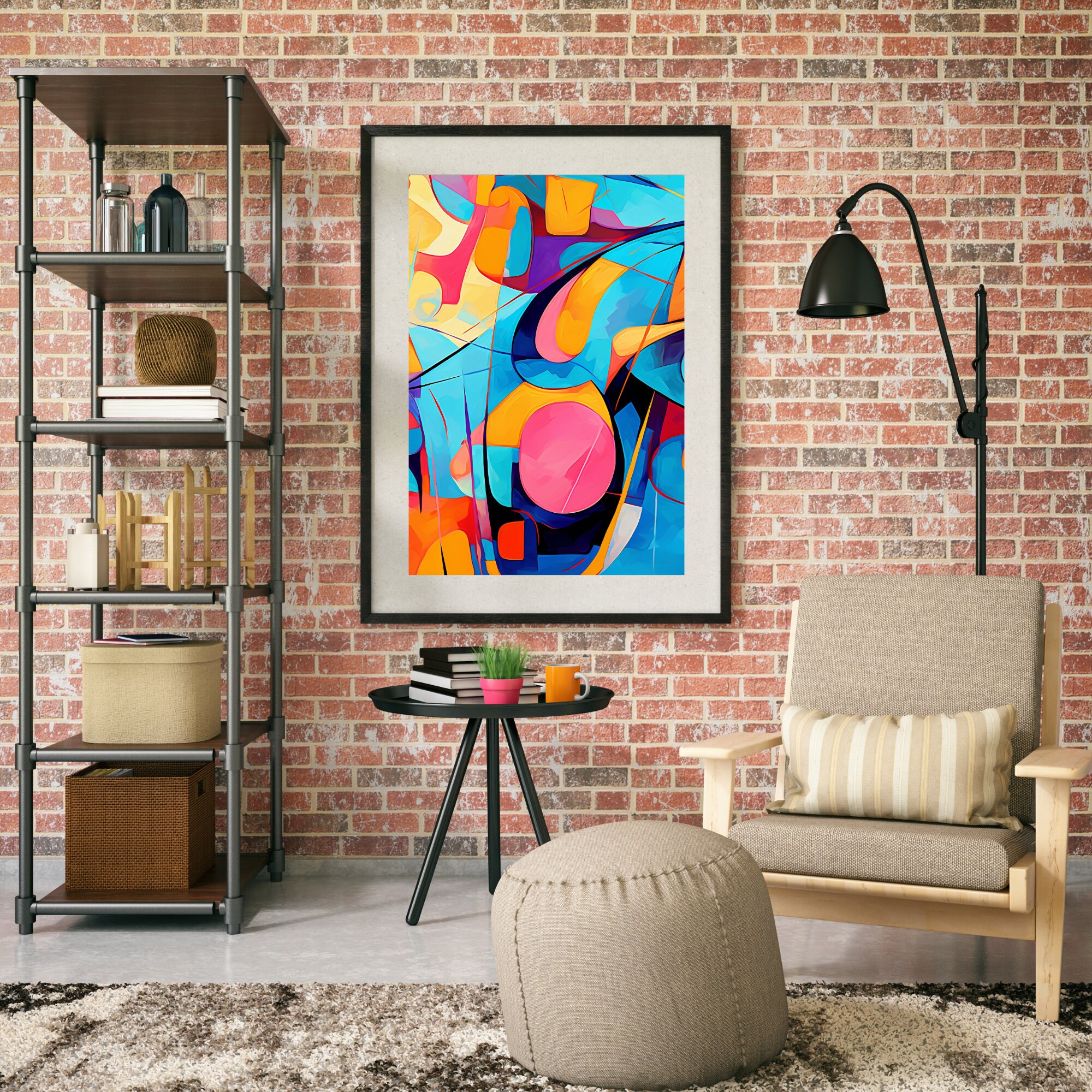Chromatic Symphony Downloadable Abstract Print Modern Home Décor ...