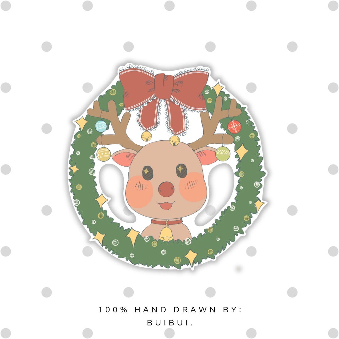 001. Christmas Series, Rudolph the Red Nose Reindeer Clipart ...