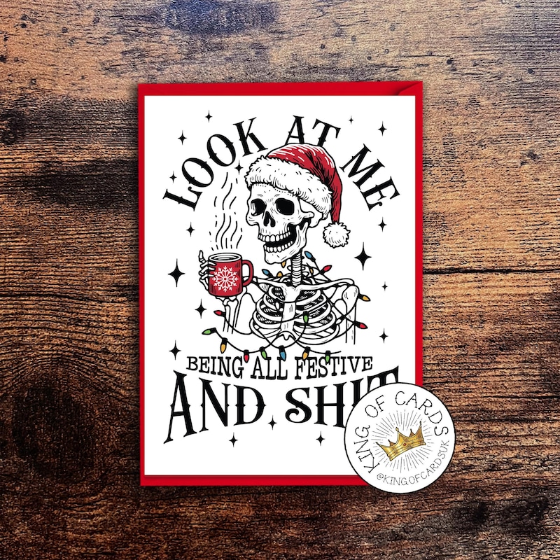Dark Funny Christmas Card - Etsy UK