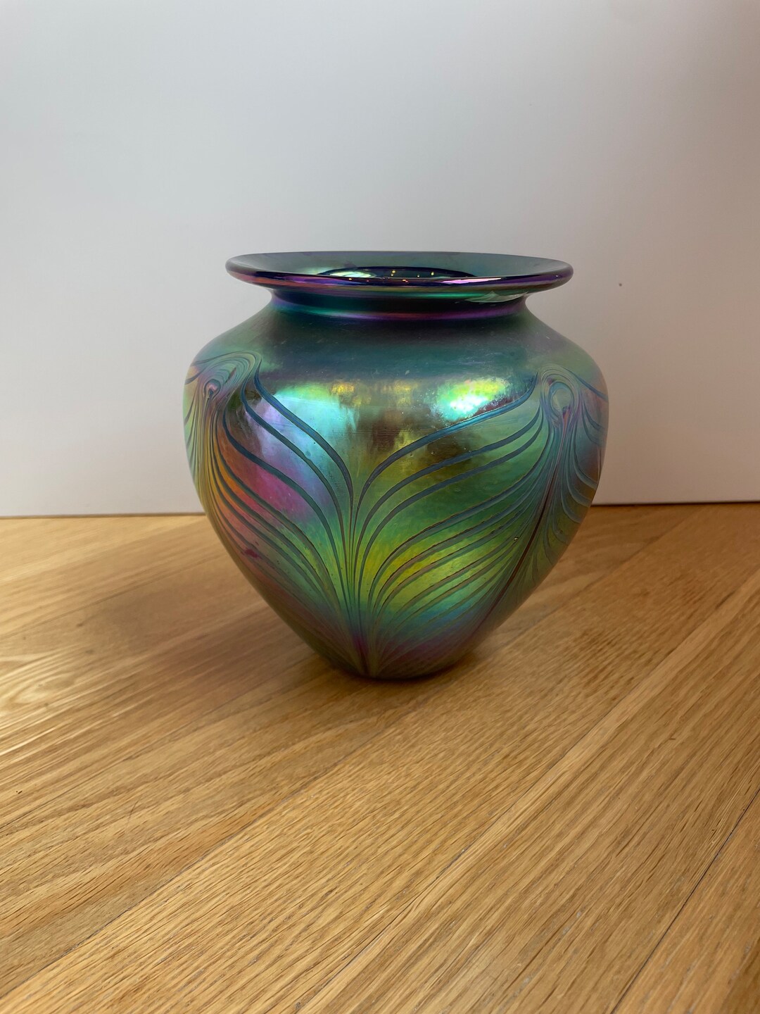 Stephen Fellerman 2004 Vintage Signed Glass Vase - Etsy