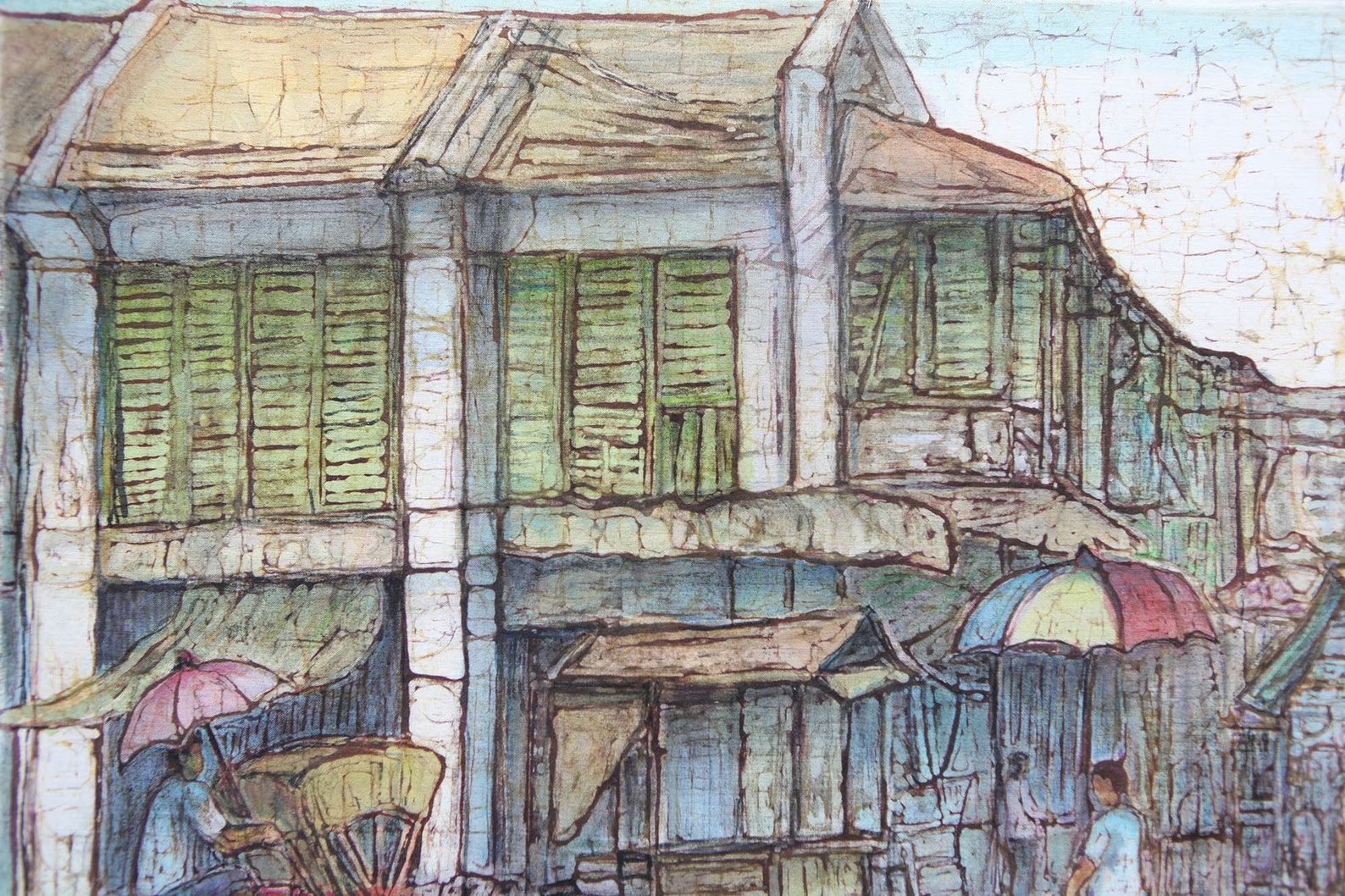 Heritage Site in Penang (batik Painting) by Chuah Siew Teng - Etsy