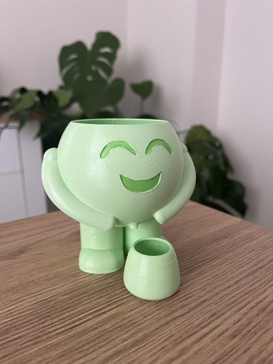 Emoji Planter Peeing Into Mini Pot – Hilarious 3D Printed Succulent ...