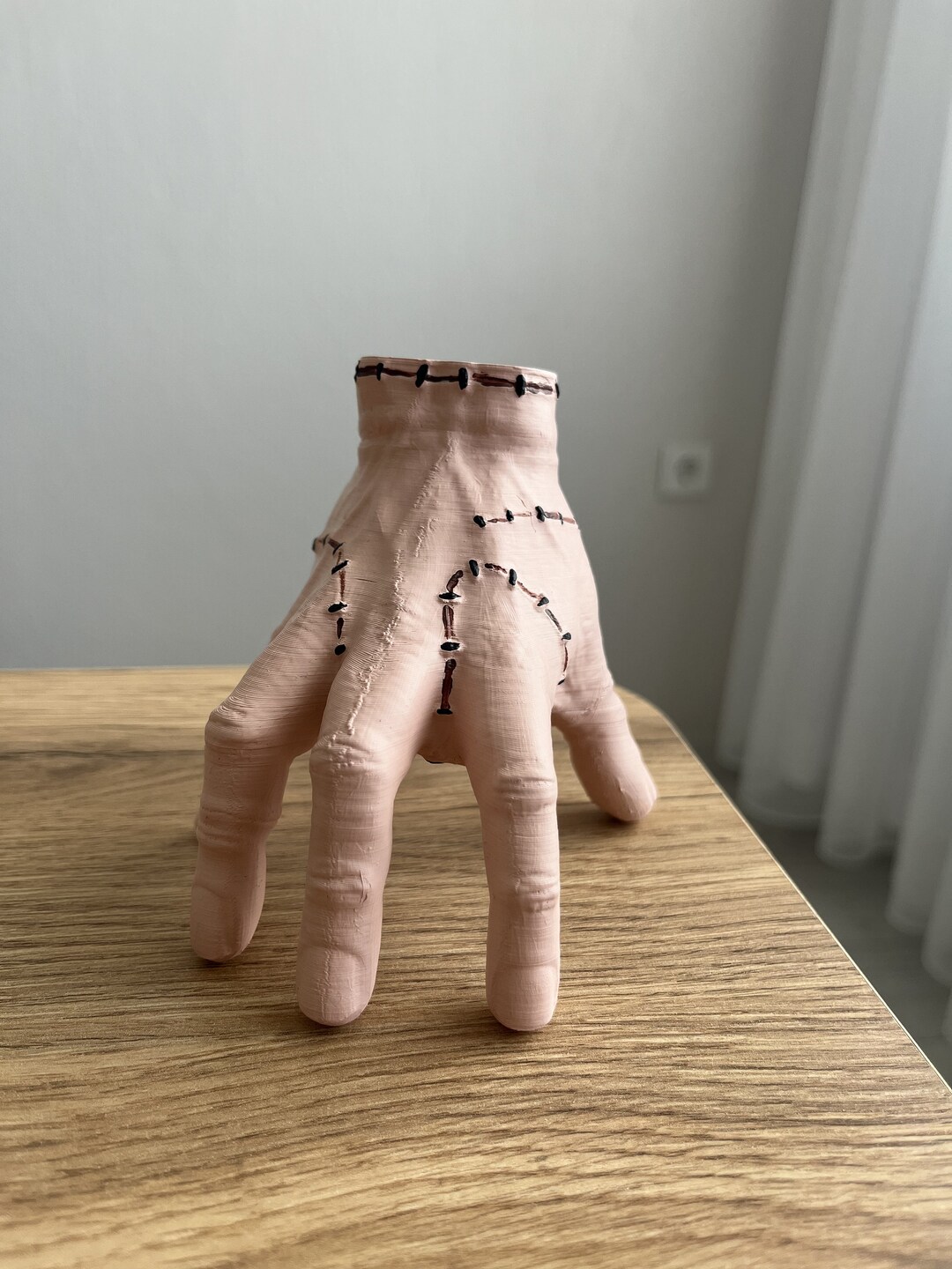 3D Printed Thing Hand Figurine Netflix Wednesday Series Collectible - Etsy