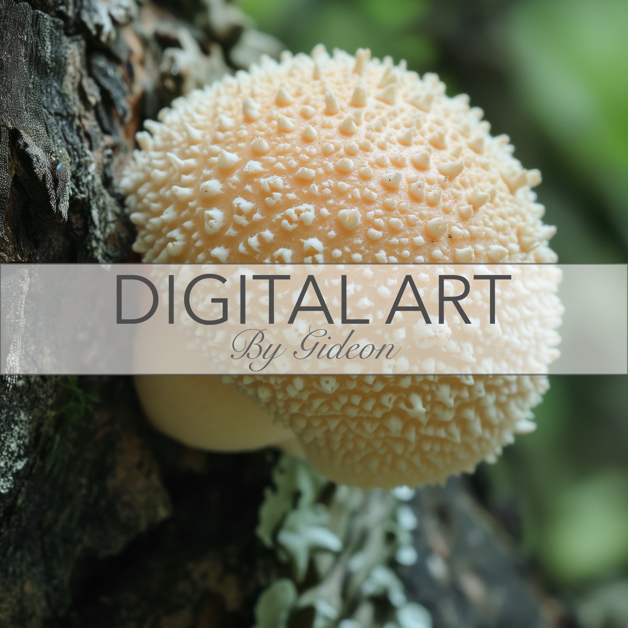 Common Puffball Fungus Macro Photo. Brighten up Your Bedroom, Dining or ...