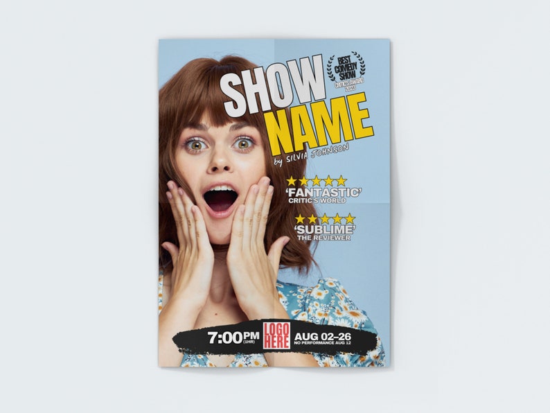 Printable Canva Poster Design Template for Theatre Play Solo Show Gig ...