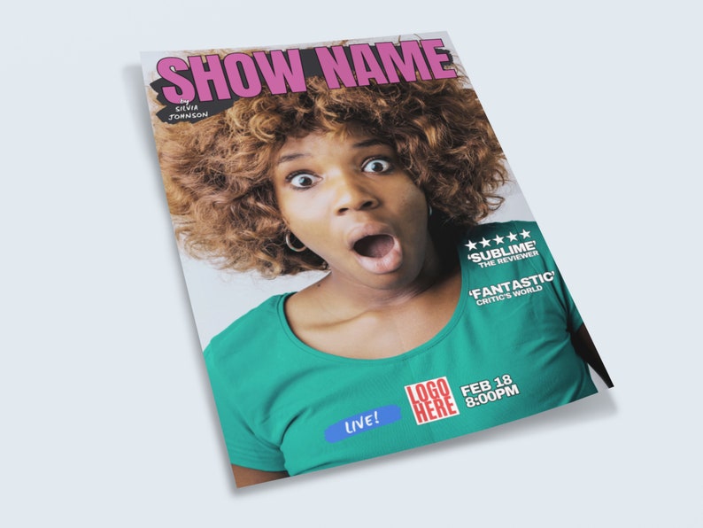 Solo Show Poster | Canva Template | Printable | A0 | A1 | A2 | A3 | A4 ...