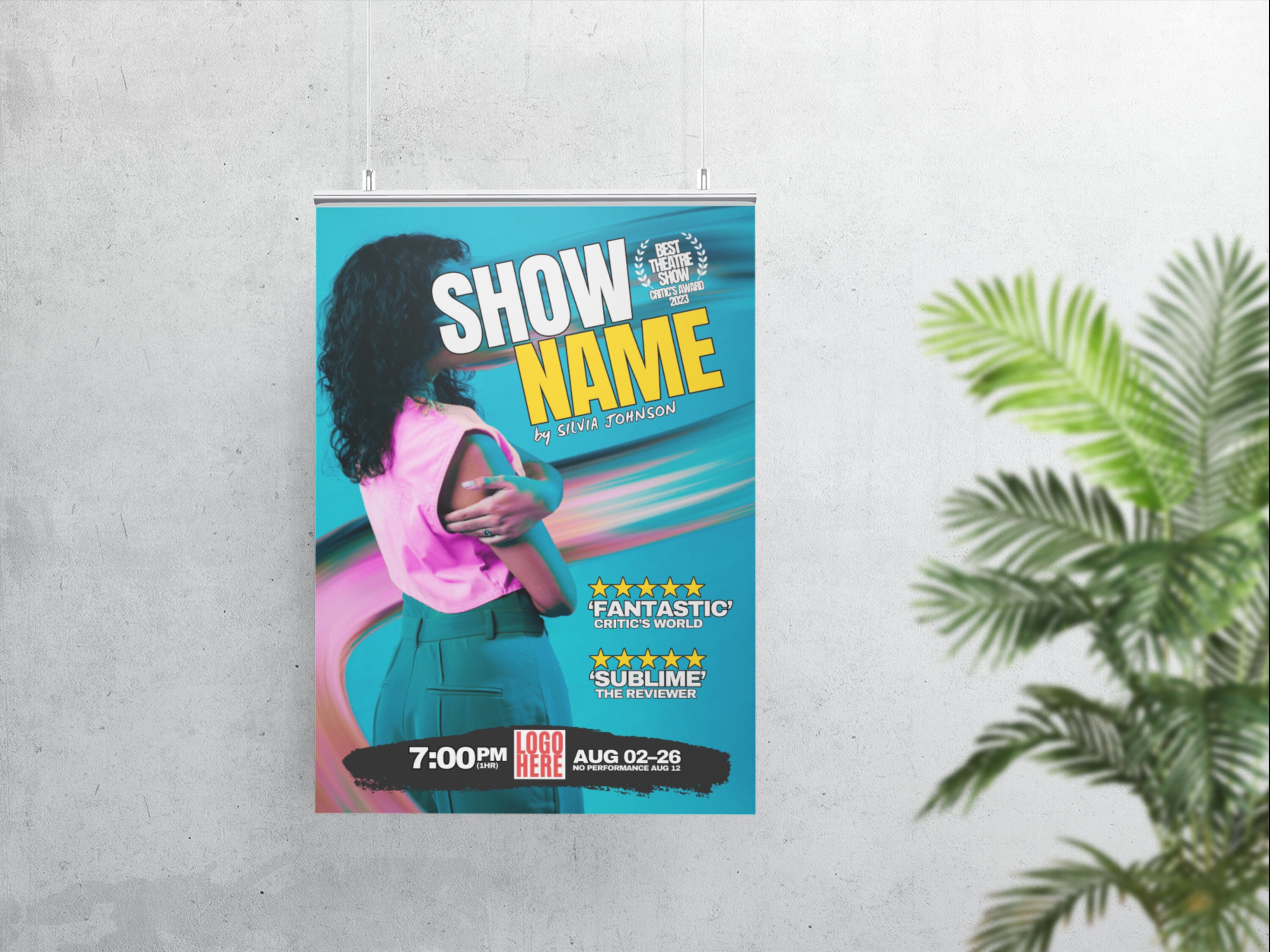 Printable Canva Poster Design Template for Theatre Play Solo Show Gig ...