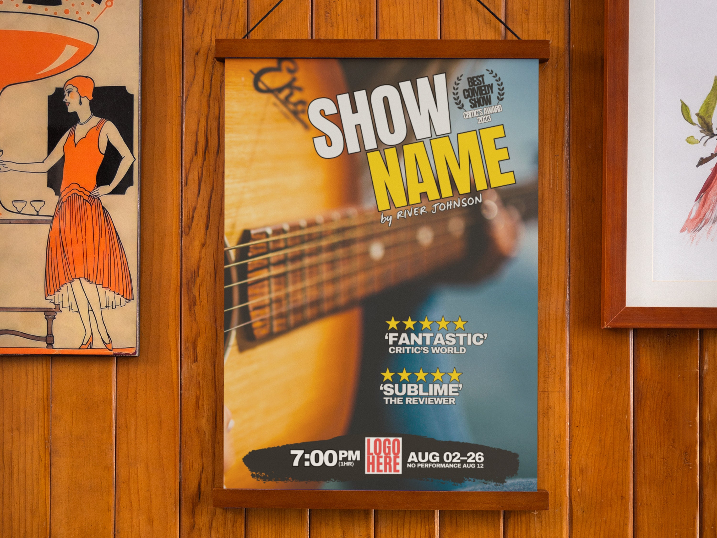 Printable Canva Poster Design Template for Theatre Play Solo Show Gig ...