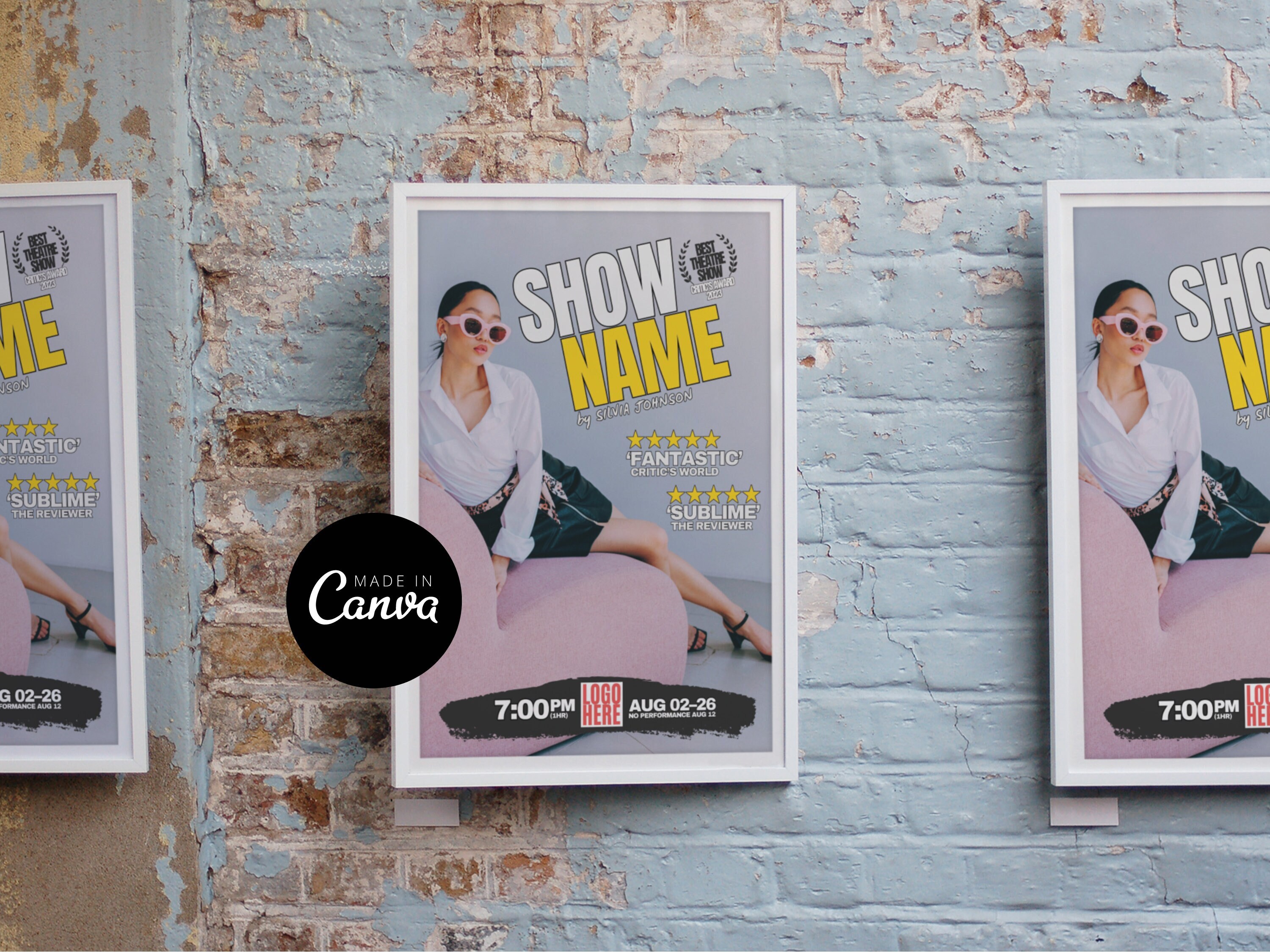 Printable Canva Poster Design Template for Theatre Play Solo Show Gig ...