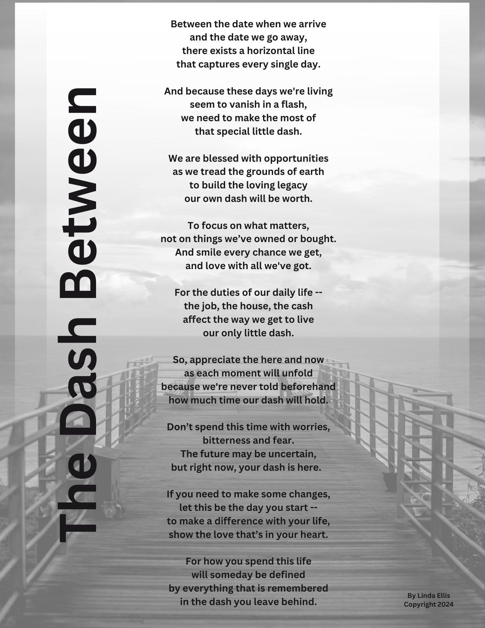 The Dash Between 8.5" X 11" Downloadable Print - Etsy