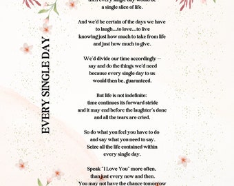 Life is Me downloadable Poem Print by Linda Ellis author of the Dash ...