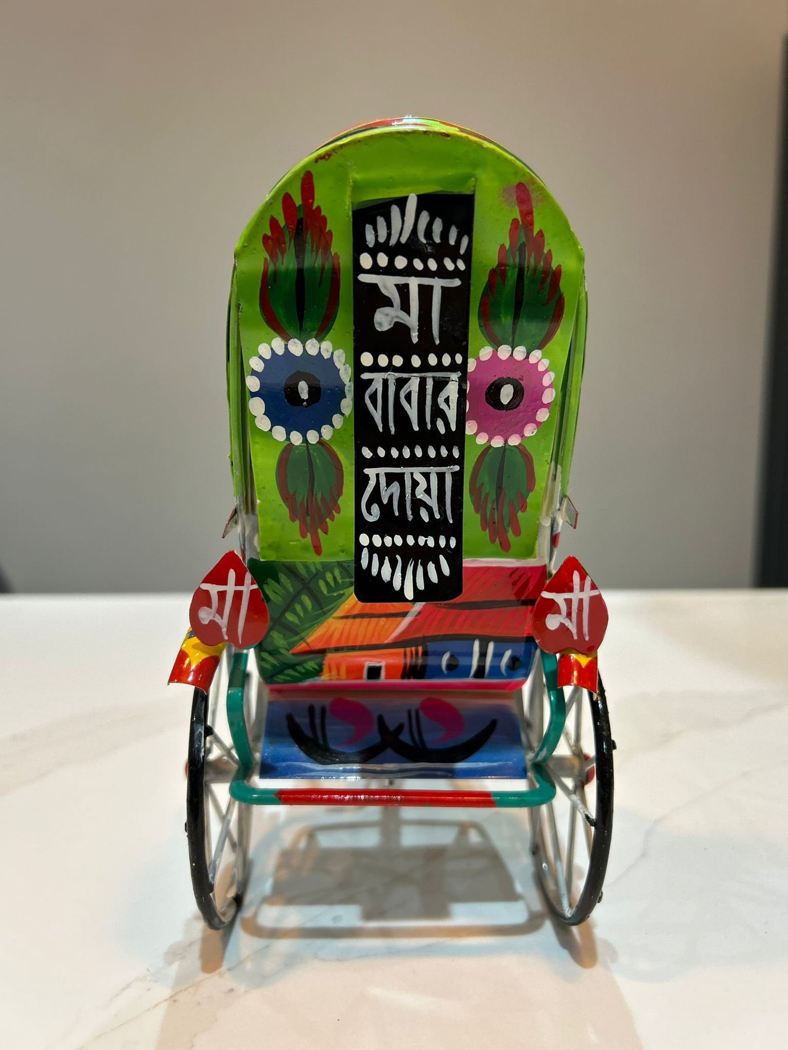 Hand-painted Wrought Iron Rickshaw - Etsy
