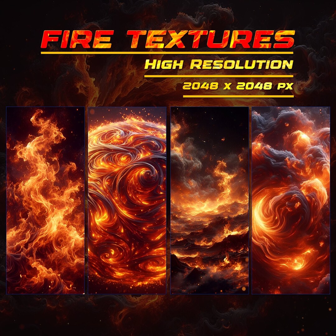 High Resolution Fire Textures, Flame Textures 15 Pieces Format PNG - Etsy