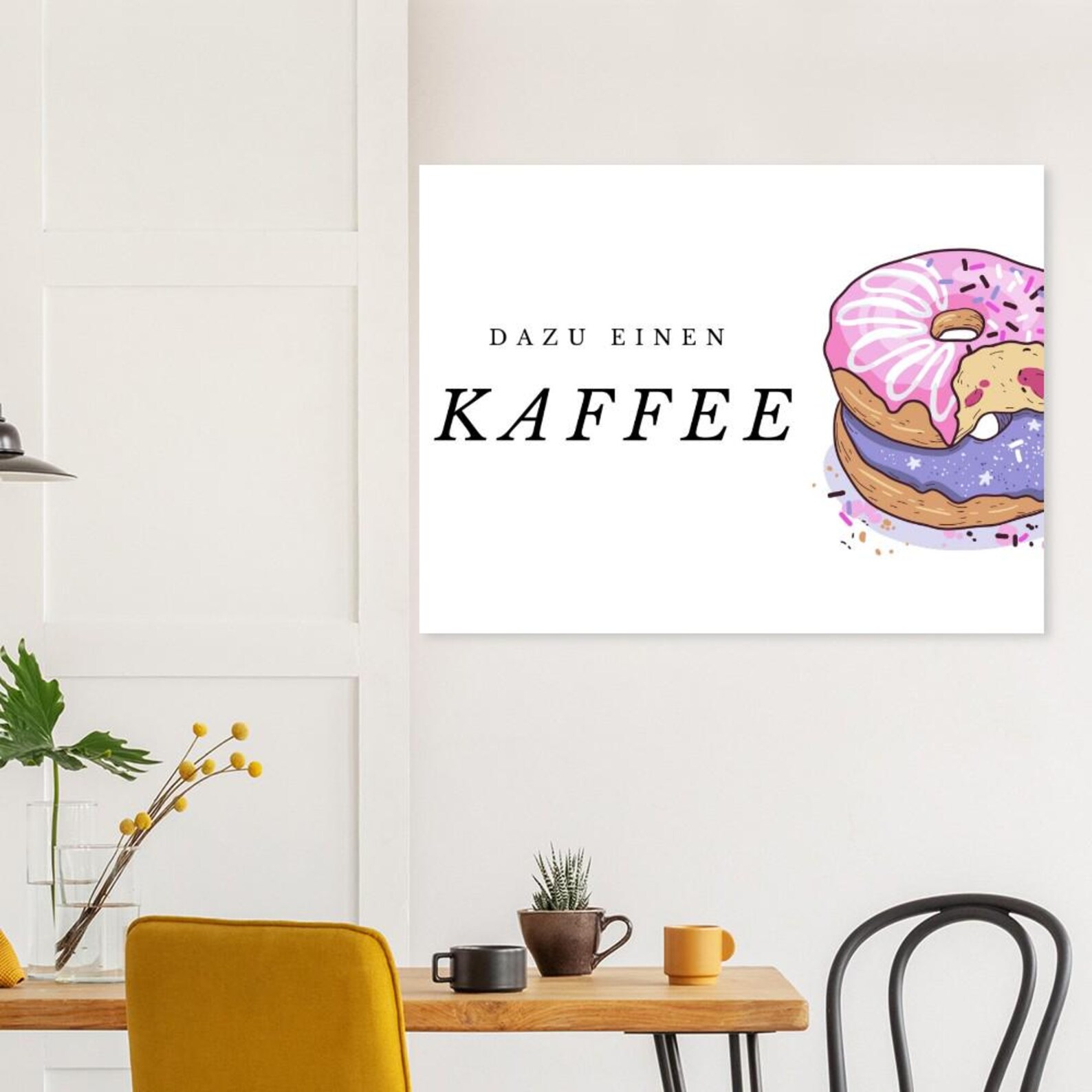 Donat & Coffee Premium Poster on Matte Paper - Etsy