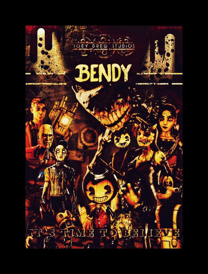 Bendy A4 Glossy Poster - Etsy