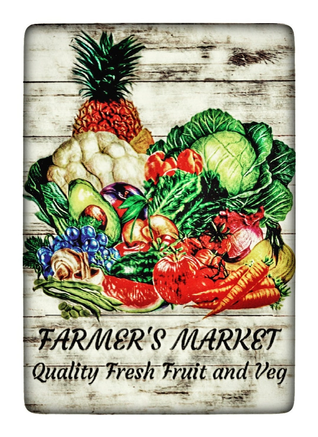 Farmer's Market A4 Glossy Poster - Etsy