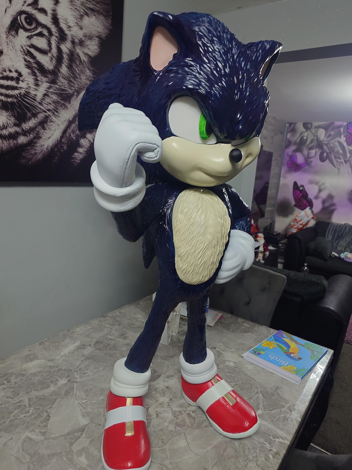 4ft Giant 3d Printed Sonic the Hedgehog Statue - Etsy