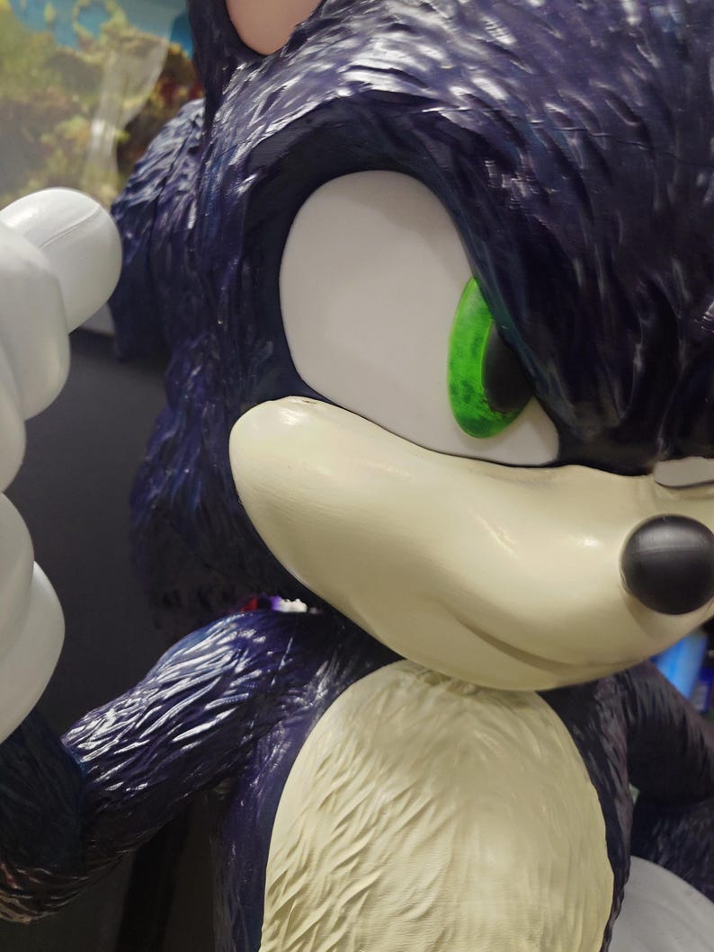 4ft Giant 3d Printed Sonic the Hedgehog Statue - Etsy