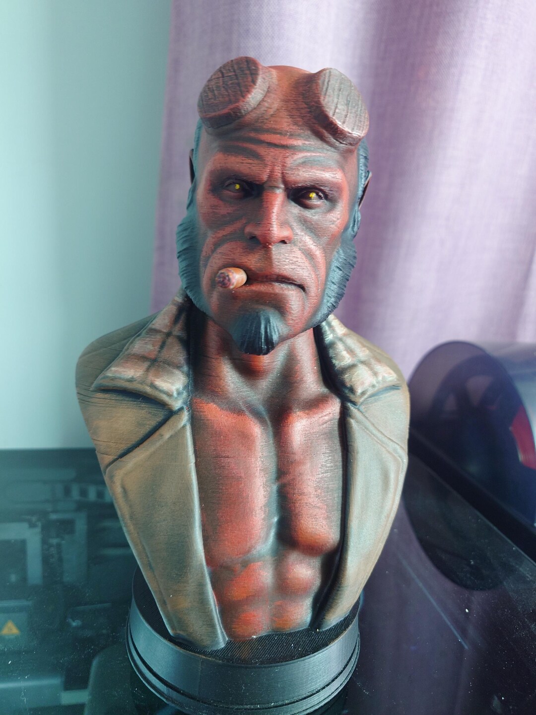 Hellboy Hand Painted Bust - Etsy