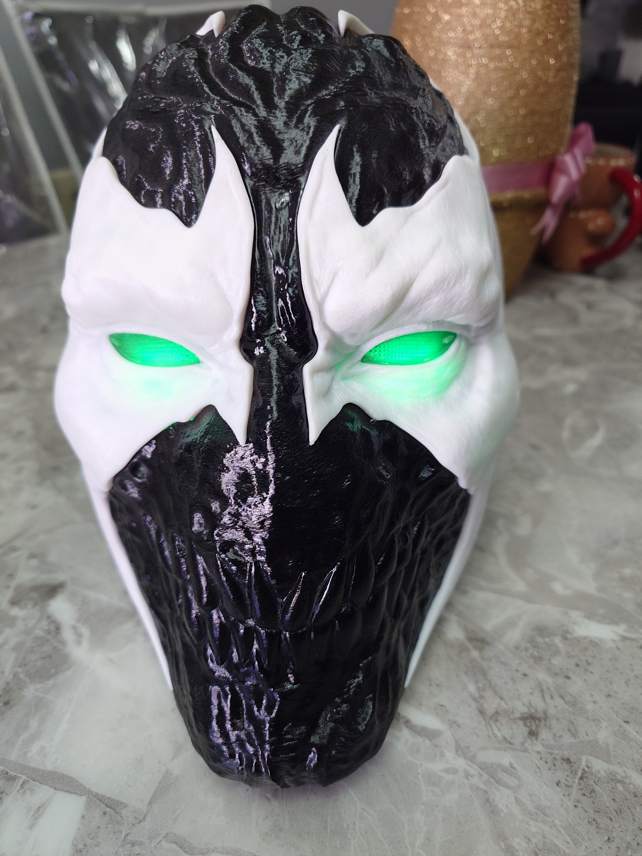Spawn Wearable Helmet/mask Full Head. Led Set up in Eyes - Etsy