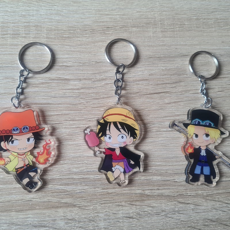 One Piece Luffy Key Chain - Etsy