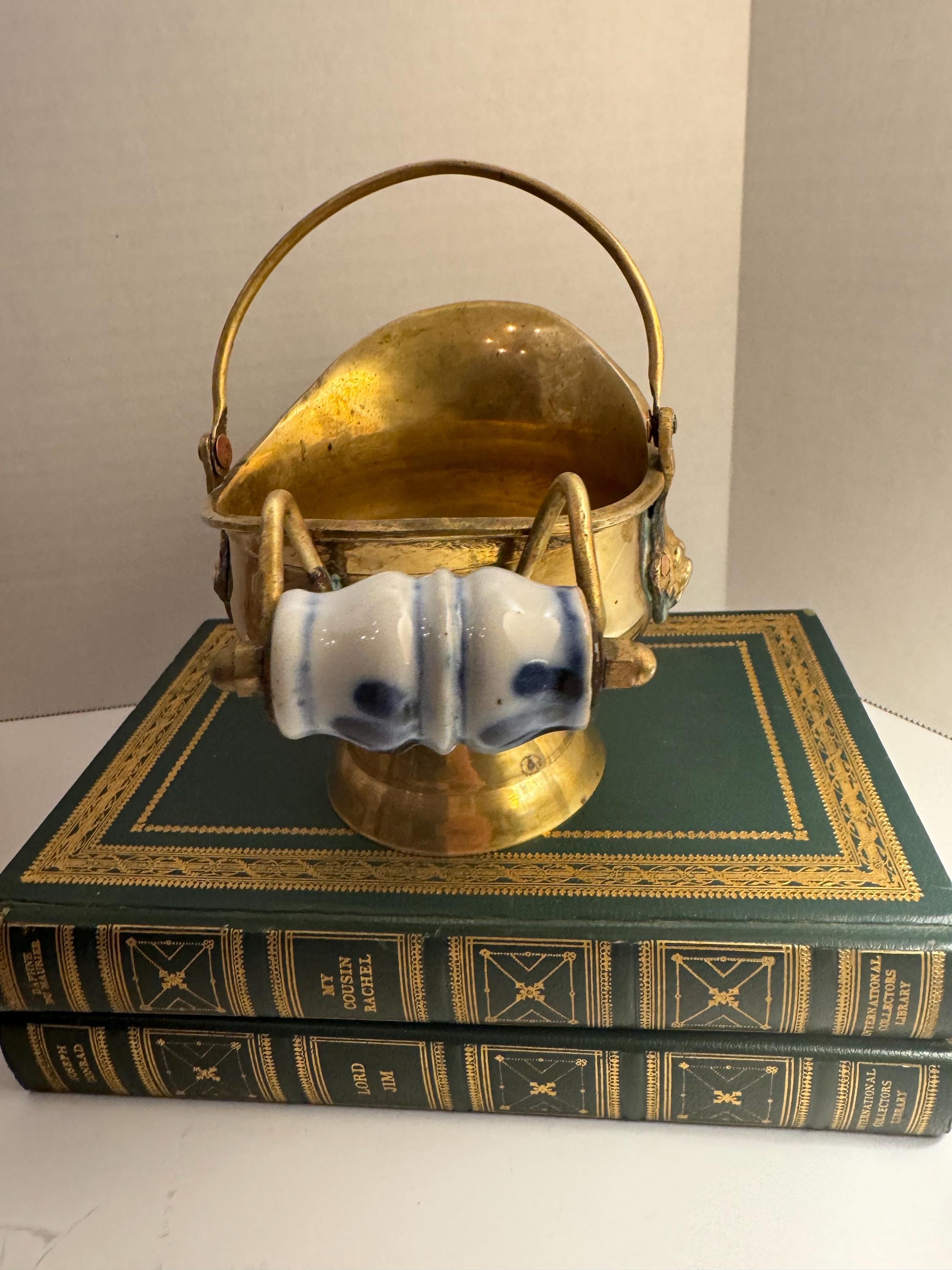 Vintage Brass Scuttle Bucket - Etsy