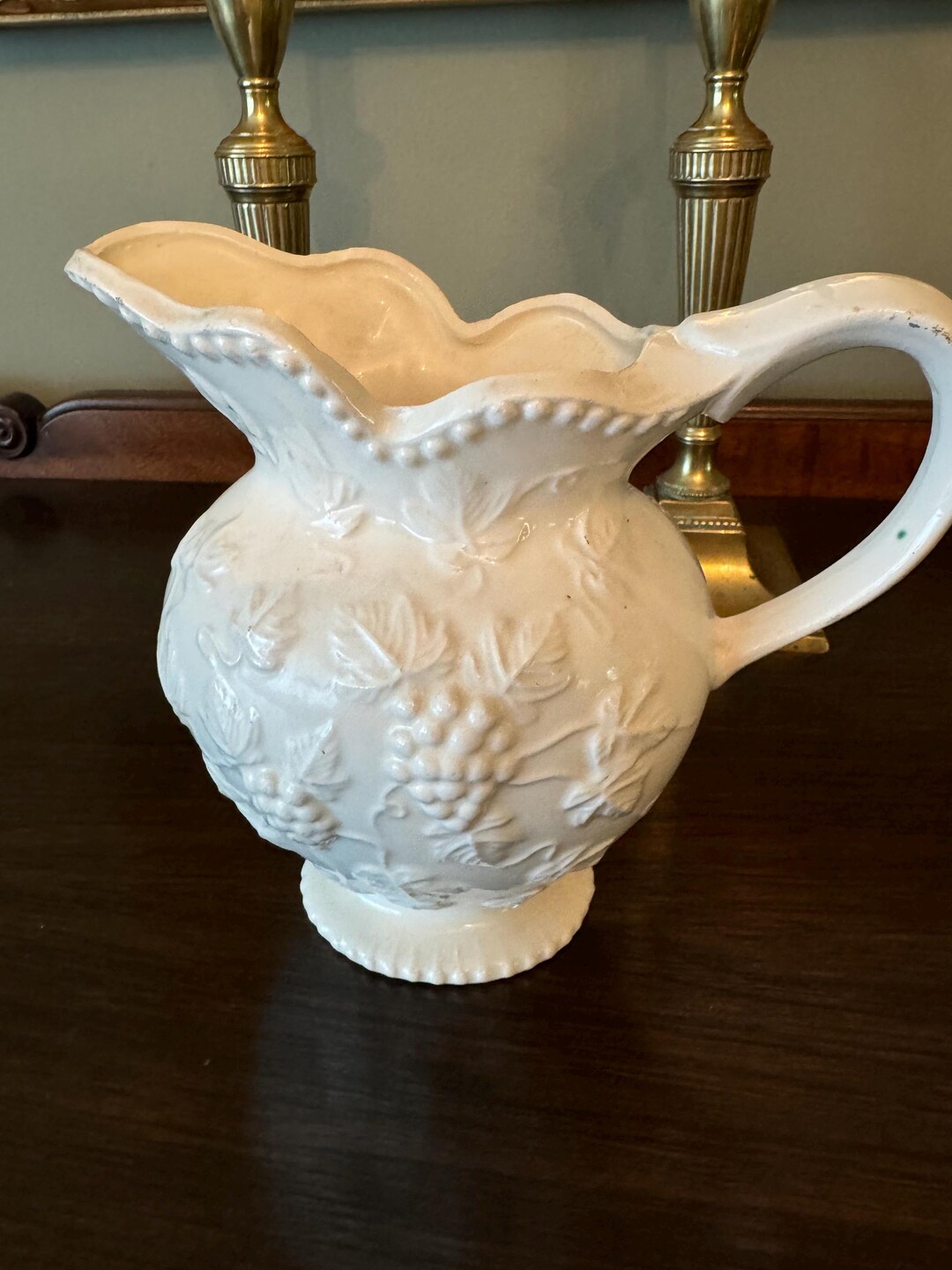 Small White Pitcher - Etsy