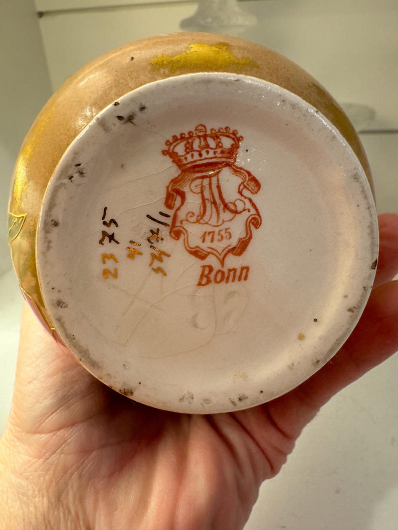 Antique Vase. Made in Germany . Royal Bonn . Hand Painted - Etsy