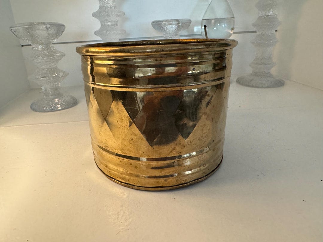 Small Brass Planter - Etsy