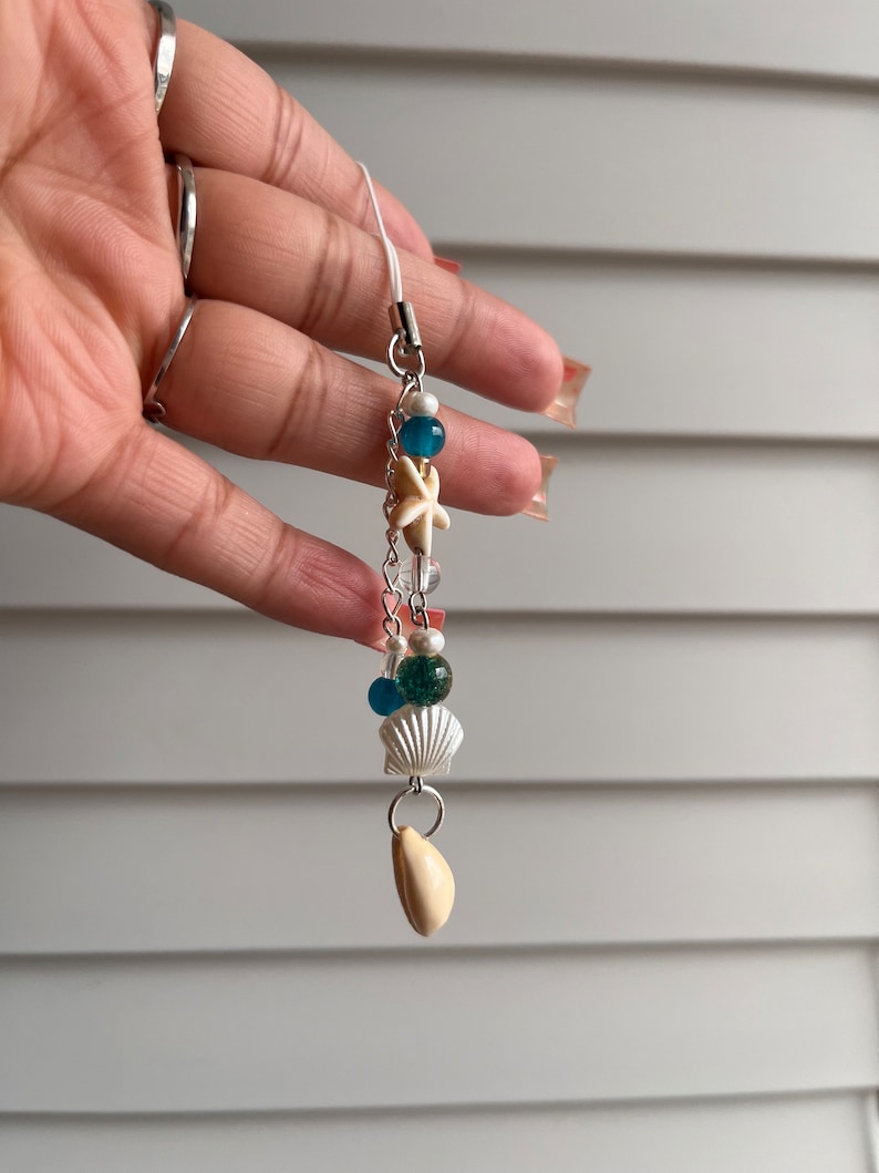 By the Beach Phone Charm, Keychain, Purse Charm, Beach Theme ...