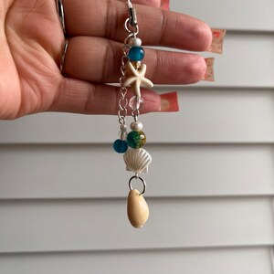 By the Beach Phone Charm, Keychain, Purse Charm, Beach Theme ...