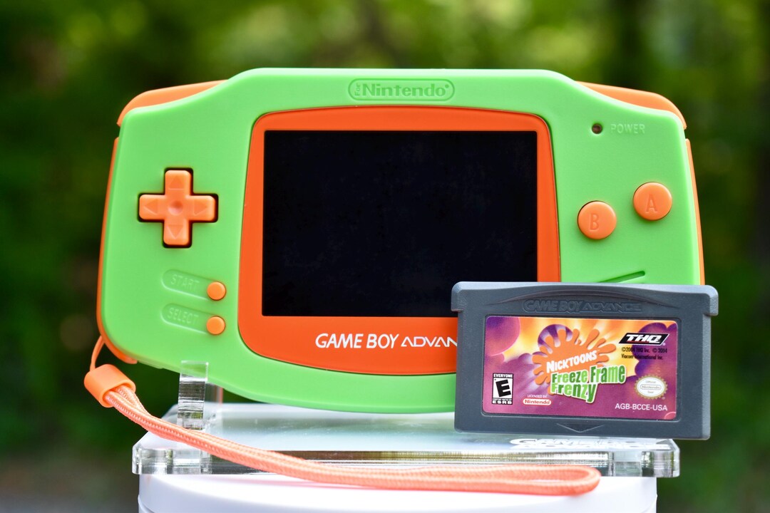 Custom Gameboy Advance 90's Nickelodeon Themed IPS Display Game ...