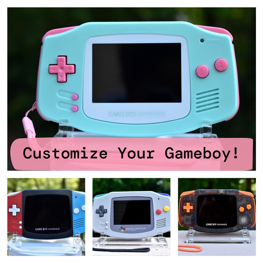 Custom Game Boy Advance – Modded GBA With IPS Screen & USB-C ...
