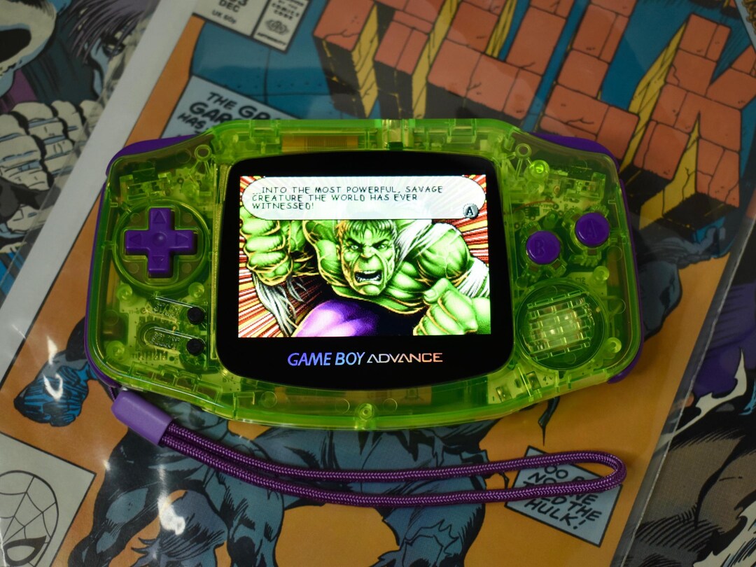 Custom Gameboy Advance Bundle - Limited Edition Hulk – With Some ...