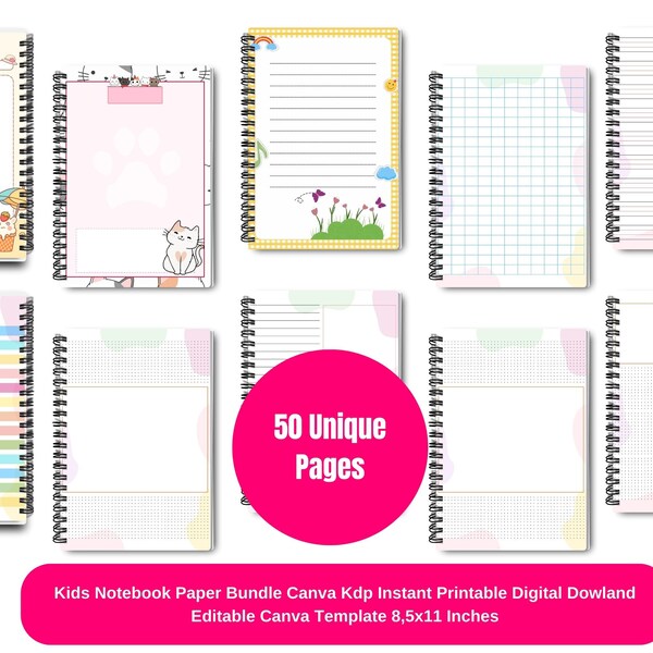 Kids Notebook - Etsy
