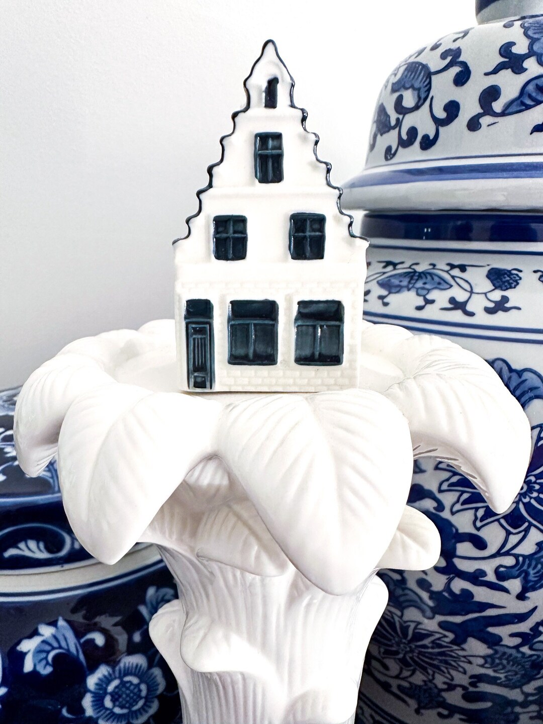 Ceramic Blue Delft KLM BOLS Miniature Dutch House Alkmaar, Dijk 11 De ...