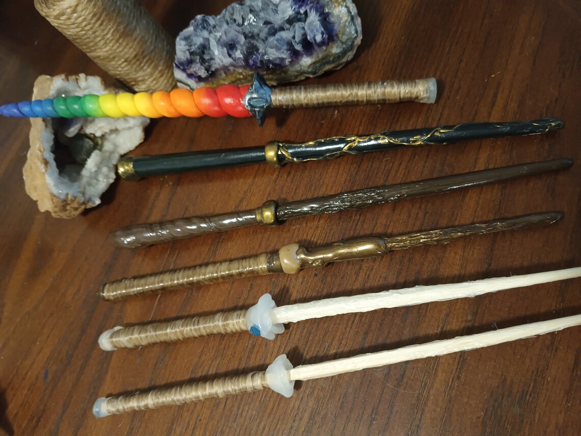 Custom Wands. We Use Wood, Clay, Clay Foam, Resin and an Assortment of ...