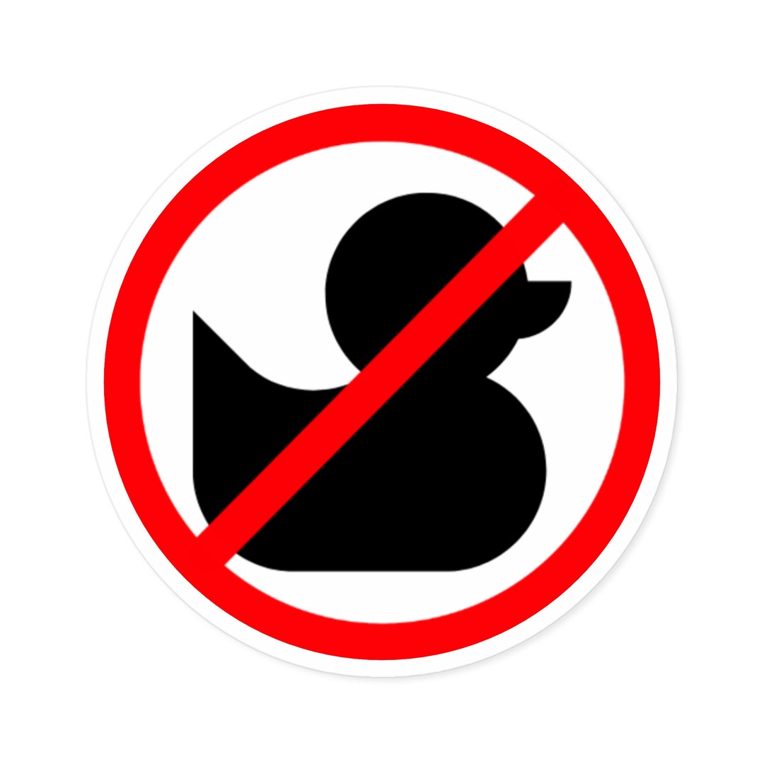 NO DUCKS Window Bumper Sticker for Jeeps. Stop the Madness. - Etsy