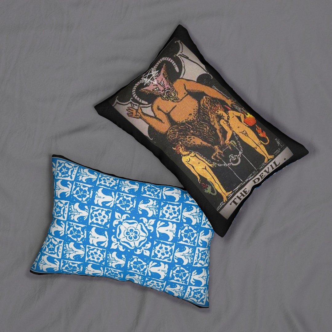 THE DEVIL Rider-waite Tarot Card High-definition Throw Pillow - Etsy